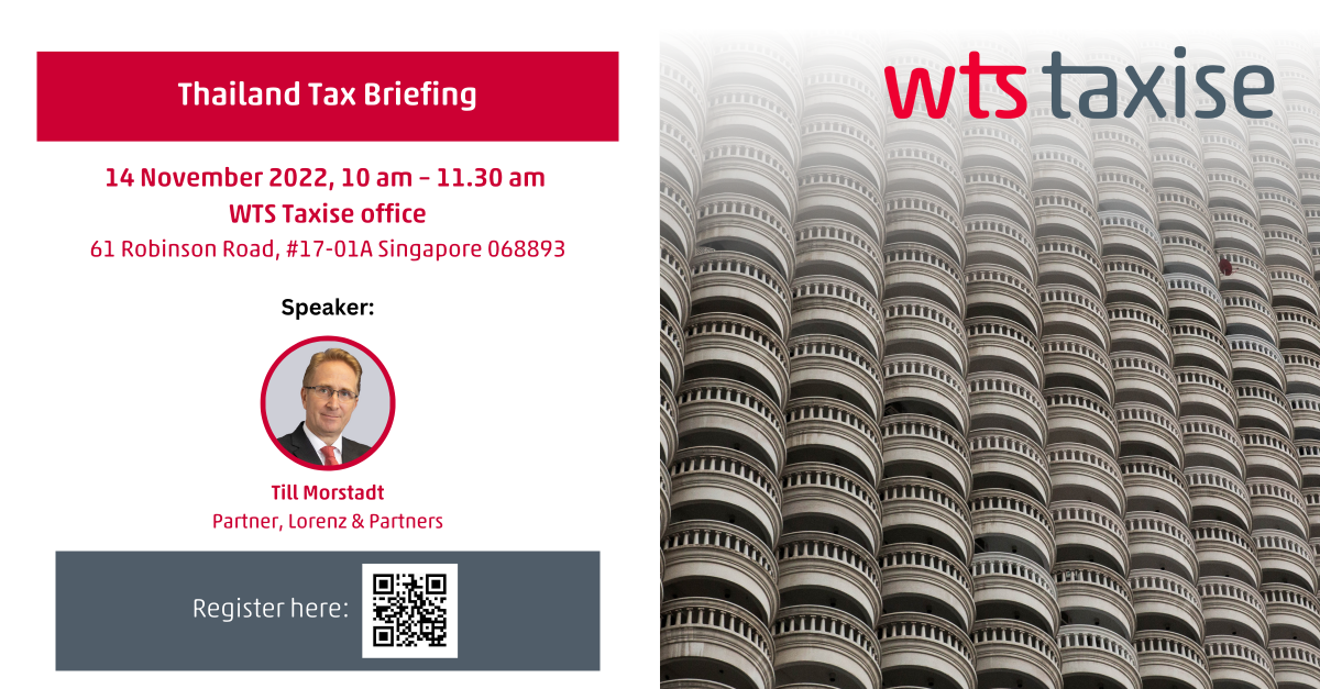 Thailand Tax Briefing Taxise Asia Llc